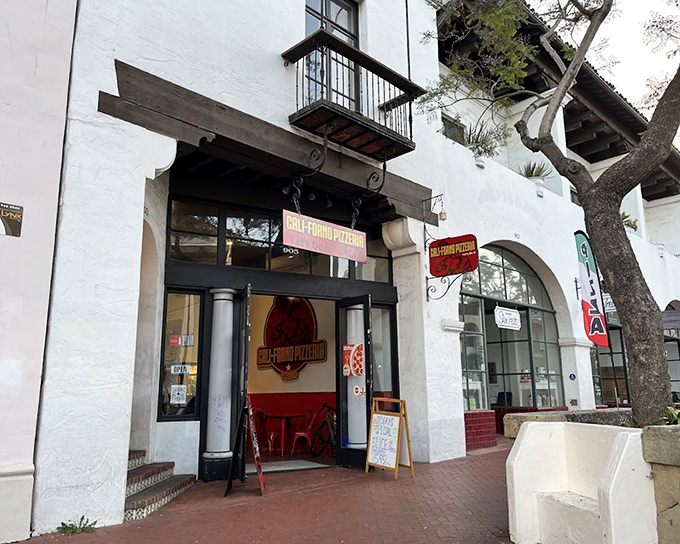 Spanish colonial architecture meets Italian pizza perfection - only in California could this combination feel so right. 