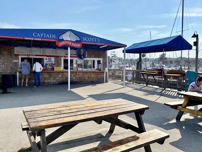Order window, picnic tables, boats in the background&mdash;Captain Scott's nails the authentic seafood shack experience. No pretense, just great lobster.