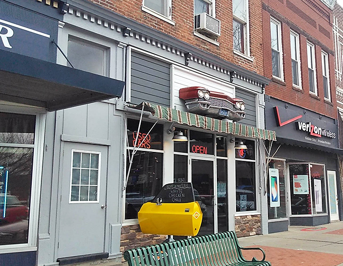 This beautiful courthouse serves as the heart of Centerville, surrounded by shops and local businesses.