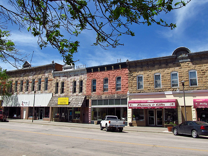 Historic storefronts stand proud, offering goods and services at prices that won't shock your wallet.