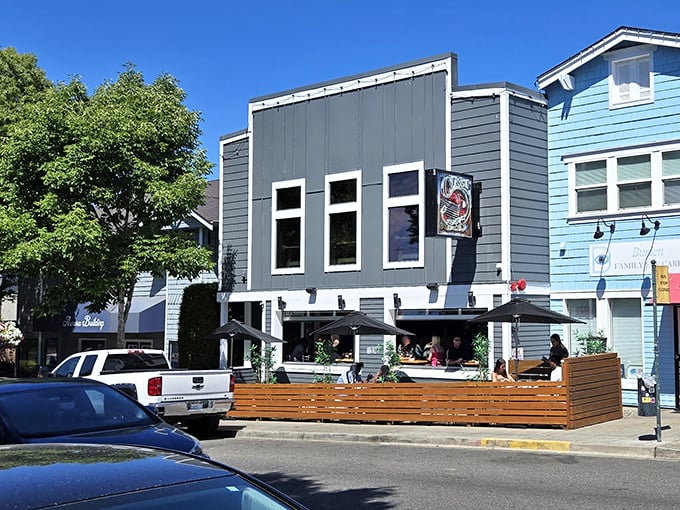 Classic Eats: That outdoor seating area is practically begging you to enjoy your pancakes with a side of rare Washington sunshine.