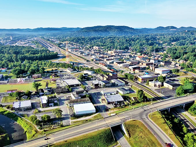 Main Street buzzes with the kind of energy that makes your dollar stretch further than taffy.
