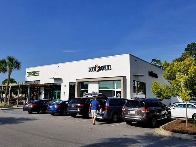 At Duck Donuts, your morning treat comes with a side of people-watching from the parking lot. Worth every calorie!