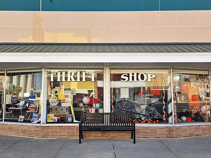 Those display windows tease the treasures inside, like previews of coming attractions at your favorite old movie theater.