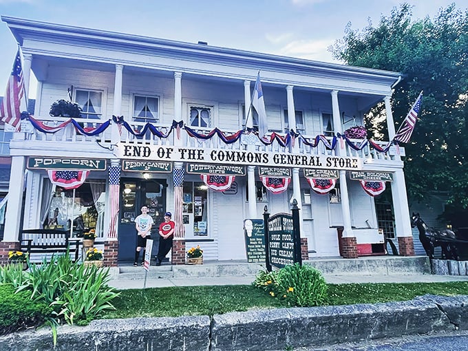 That classic white porch screams "come sit a spell" louder than a dinner bell.