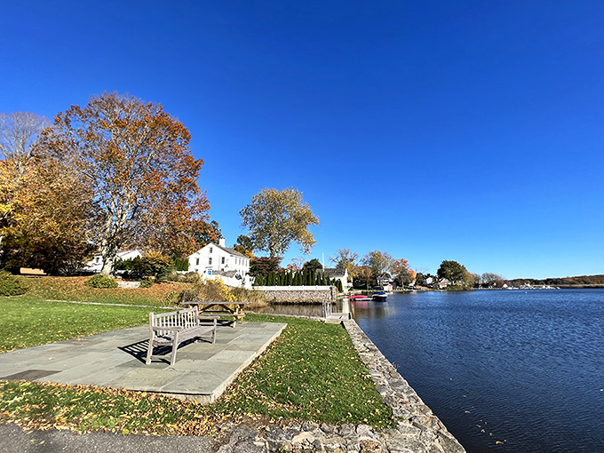 That waterfront perch with autumn colors blazing is why New England postcards never go out of style, no matter the season.
