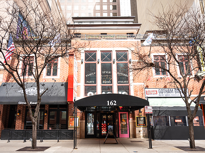 Downtown Chicago's architecture isn't the only thing worth looking up at &ndash; Gino's East's historic building houses pizza gold.