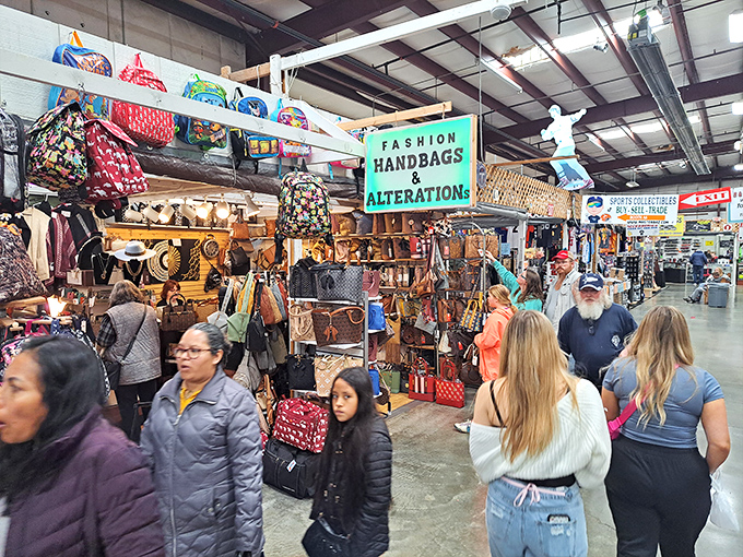 Nothing says "successful flea market day" like a trunk full of treasures and mountain memories to match.