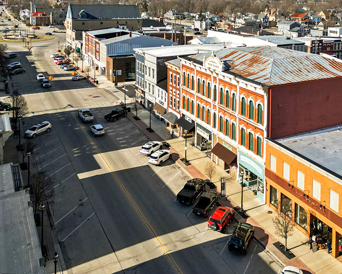 From above, Greenville looks like the model train town you always wanted to build&mdash;charming, orderly, and refreshingly real.