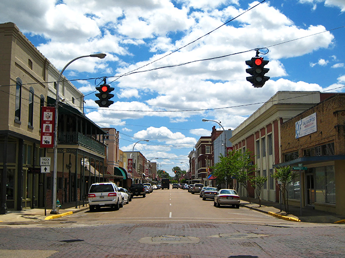 Classic Mississippi architecture lines Greenwood's affordable streets in the heart of cotton country.