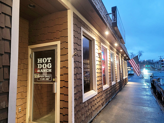 Evening lights welcome hungry travelers to this Berkshire institution, where the chili-topped dogs have their own fan club.