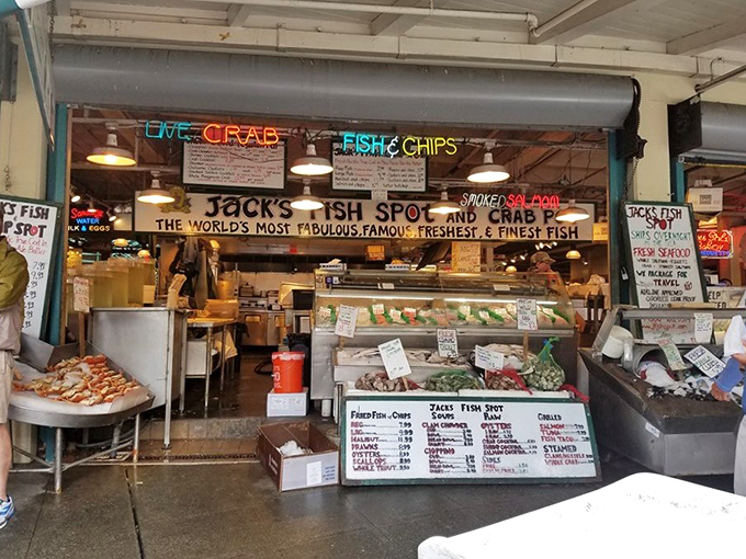 Pike Place energy meets pristine seafood where every fillet promises a taste of Pacific Northwest perfection.