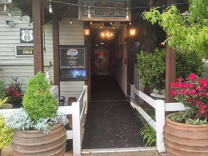 That cozy entrance promises the kind of intimate dining where every steak is grilled with personal attention.