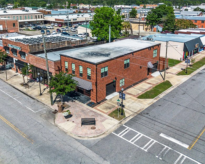 The historic theater marquee stands as Jesup's crown jewel, a reminder that entertainment doesn't need big-city flash.