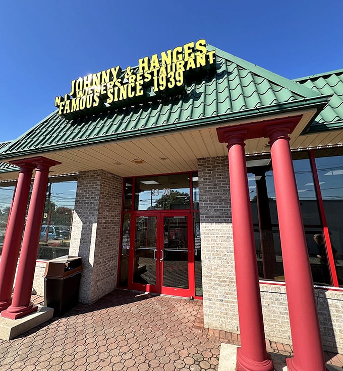 Those red columns frame more than an entrance &ndash; they guard a Fair Lawn institution.