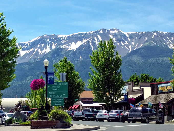 In Joseph, even the streetlights look picturesque against those snow-dusted Wallowa peaks locals call "Oregon's Alps."
