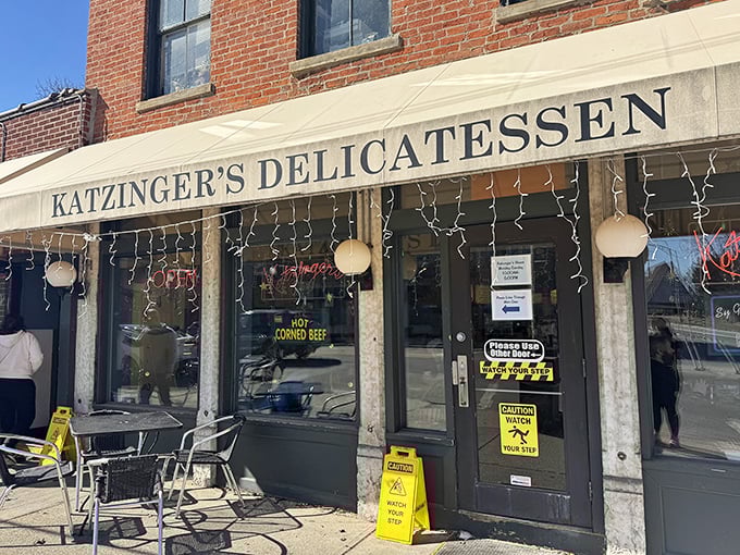 The white awning of Katzinger's signals you've arrived at Columbus's answer to Carnegie Deli—minus the New York attitude.