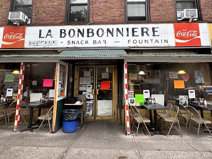 The classic diner facade hides West Village's most beloved comfort food treasure within.