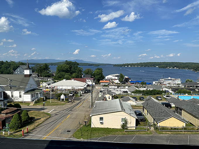 Lakeside living at its finest in Laconia. That sparkling water view comes standard with every downtown visit!