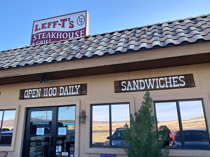 Leff-T's Steakhouse: Open daily at 11&mdash;because great steak shouldn't have to wait for dinner time.