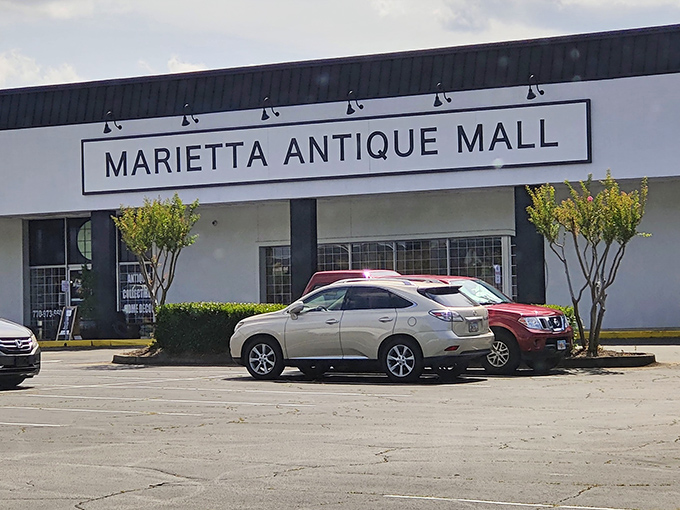 Multiple levels of vintage vendors create an antique wonderland where time stands beautifully still.