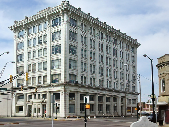 This classic white building in Marion houses history and civic pride, anchoring a community where affordability meets small-town charm.