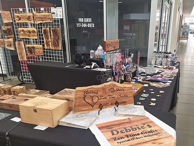 Wooden wonders with Midwest charm! Debbie's Zen Time Crafts transforms ordinary planks into conversation pieces that scream "Live, Laugh, Love" without saying a word.