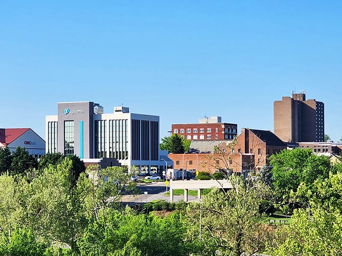 Red brick buildings and mountain views remind you that some of life's best treasures don't cost extra.