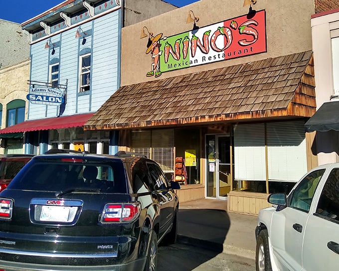 Nino's Mexican Restaurant brings flavor to Monte Vista's main drag. That wooden awning has sheltered hungry locals through decades of Colorado weather.