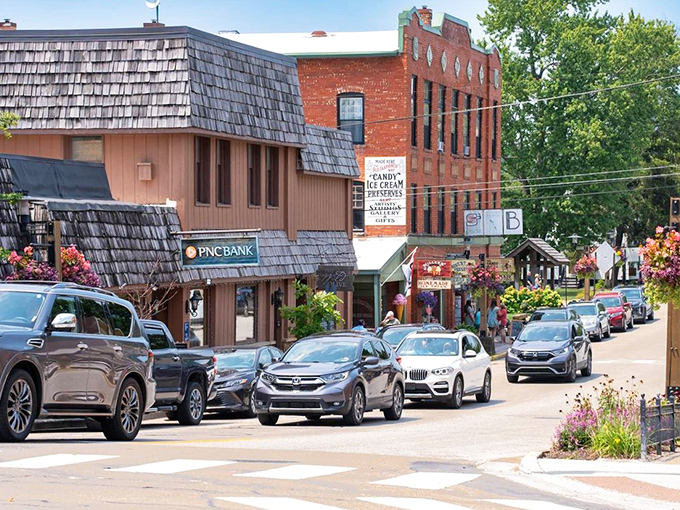 Brown County's artistic heart beats strong in this charming downtown where creativity lives on every corner.