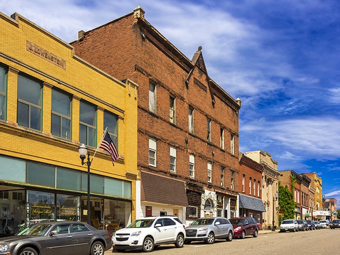 Negaunee's main street proves that authentic character never goes out of style completely.