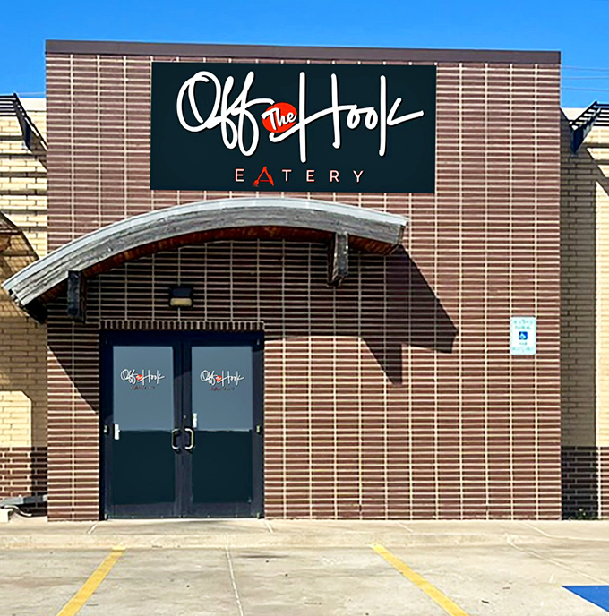 That curved metal awning is like a wave breaking over a seafood paradise. No pretense, just seriously good eats.