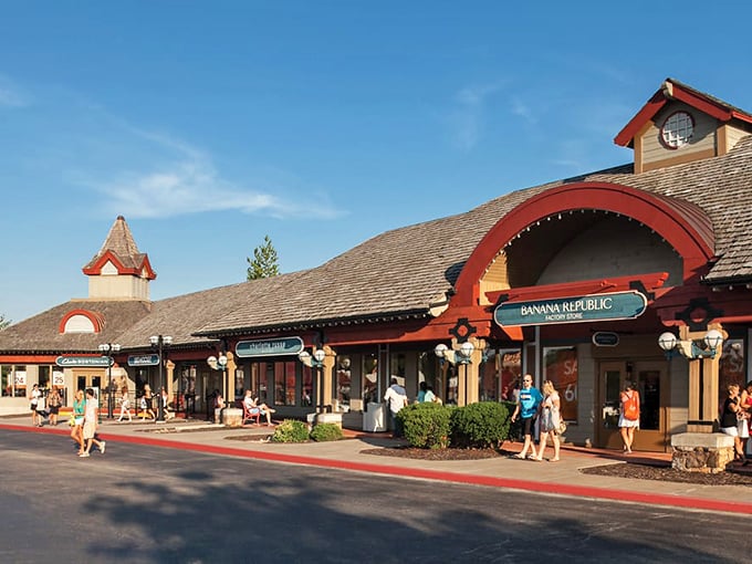 Tanger Outlets' distinctive architecture makes shopping feel like a vacation adventure. Your wallet's on holiday too&mdash;from being full!