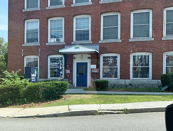 That blue door isn't just an entrance&mdash;it's a portal to affordable style in a building with character.