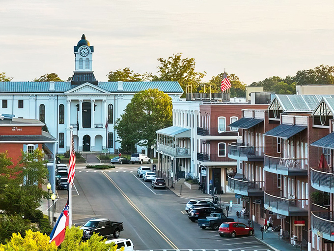 When your town's main drag looks this inviting, parallel parking suddenly becomes less of a chore and more of an opportunity.