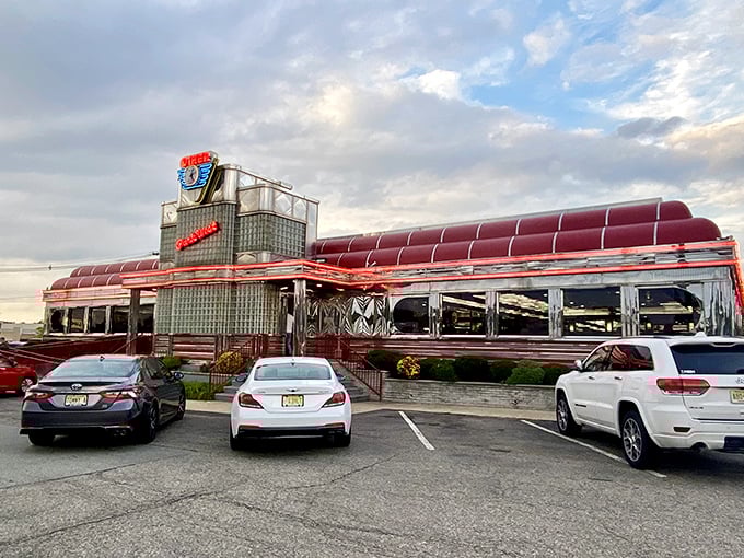 Even on a gray day, Park West Diner's welcoming fa&ccedil;ade promises warmth, coffee, and pancakes that would make your grandmother jealous.