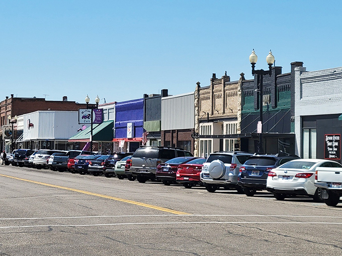 Weiser's main drag showcases mountains in the background and history in the foreground - the best of both worlds.