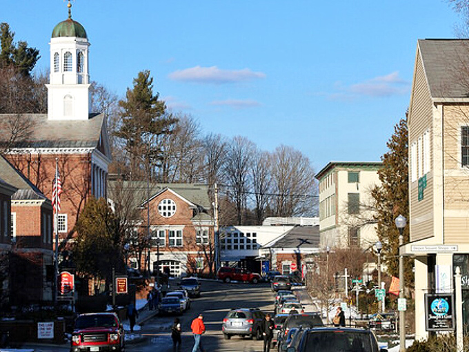 Autumn's golden touch transforms ordinary streets into a Norman Rockwell masterpiece come alive.