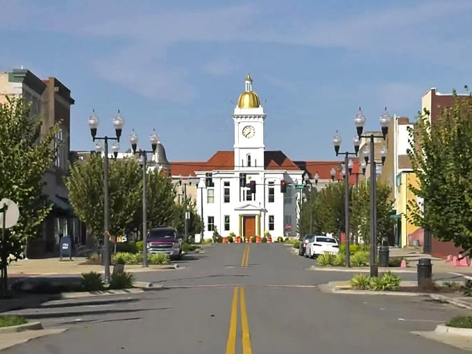 Pine Bluff's stately courthouse stands proud, anchoring a downtown where your dollar stretches beautifully.