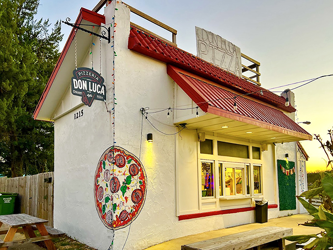 Don Luca's cozy facade promises the kind of pizza that makes you close your eyes and smile.