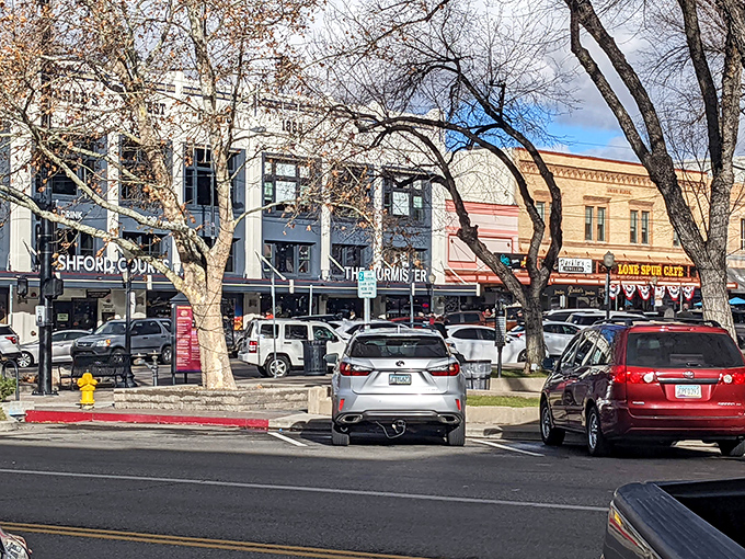 Prescott’s town square offers the perfect spot for lazy afternoons beneath a shady tree and endless blue skies.