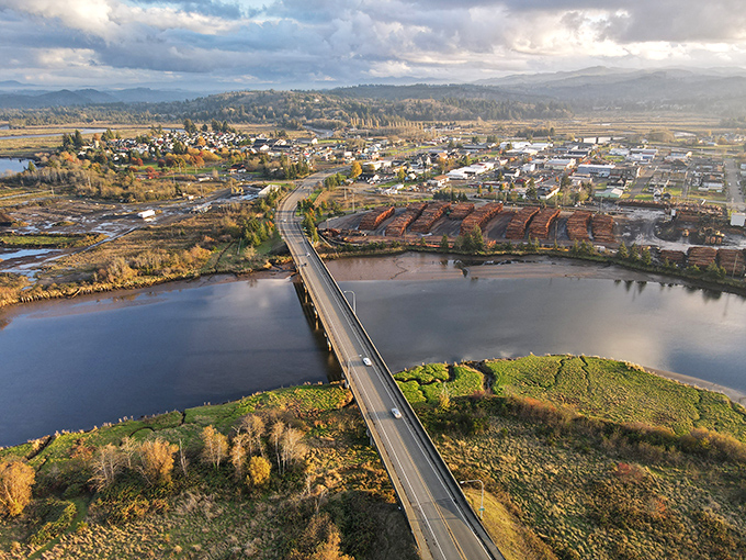 Soaring above Raymond, where the bridge connects more than just riverbanks&mdash;it links logging history with small-town present in a patchwork of water, woods and wonder.