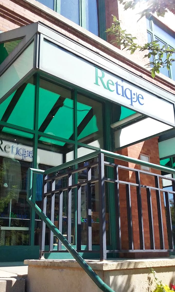 That green awning and brick charm create the perfect backdrop for serious treasure hunting.