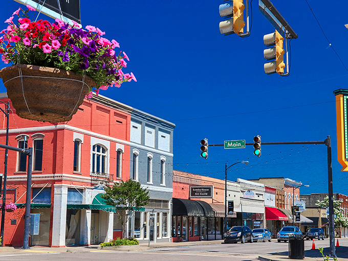 These historic storefronts have weathered decades of change while keeping their small-town soul perfectly intact and inviting.