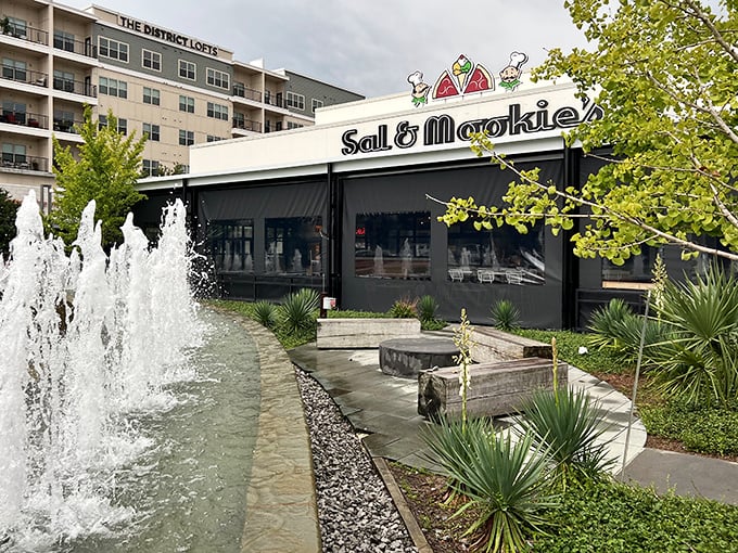 Water dances and pizza sizzles at this Jackson gem where every meal feels like a celebration worth Instagram.