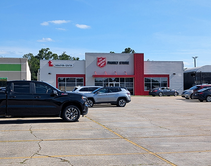 Salvation Army's clean lines and modern design break the thrift store stereotype. Your grandmother's thrift shop, this is not!