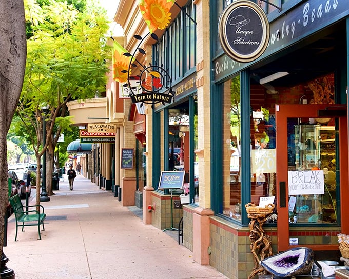 Downtown SLO's tree-lined streets invite leisurely strolls between boutiques and cafes. No wonder they call this the "happiest city in America."