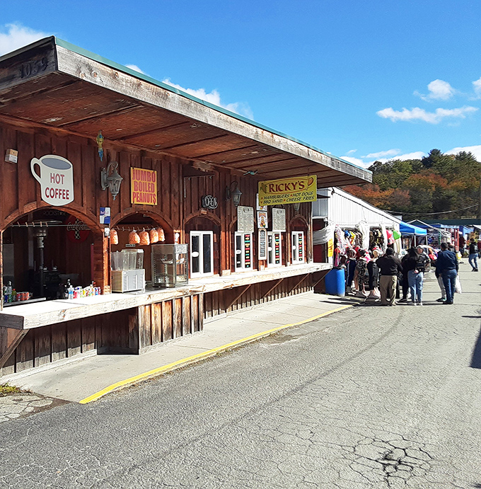 Nothing beats the classic flea market experience of browsing outdoor booths under mountain skies and fresh air.