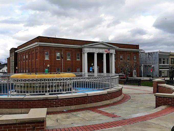 This courthouse square scene makes your Social Security check feel genuinely important again.