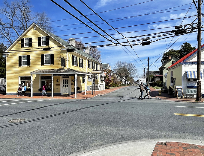 St. Michaels' sunny yellow buildings brighten the waterfront like nautical beacons guiding you to Eastern Shore charm.